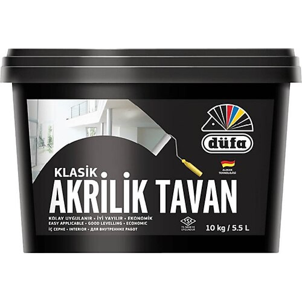 Düfa Akrilik Klasik Tavan Boyası Beyaz 10 Kg Fiyatı